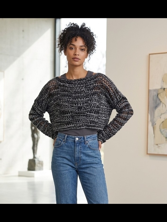 anthropologie Sparrow | Tops | Anthropologie Sparrow Boxy Black ...